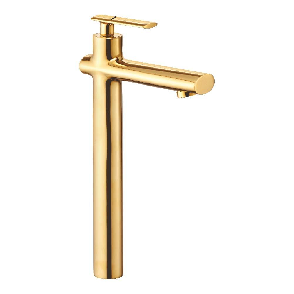 BENZ TALL PILLAR COCK (GOLD) – Radon India